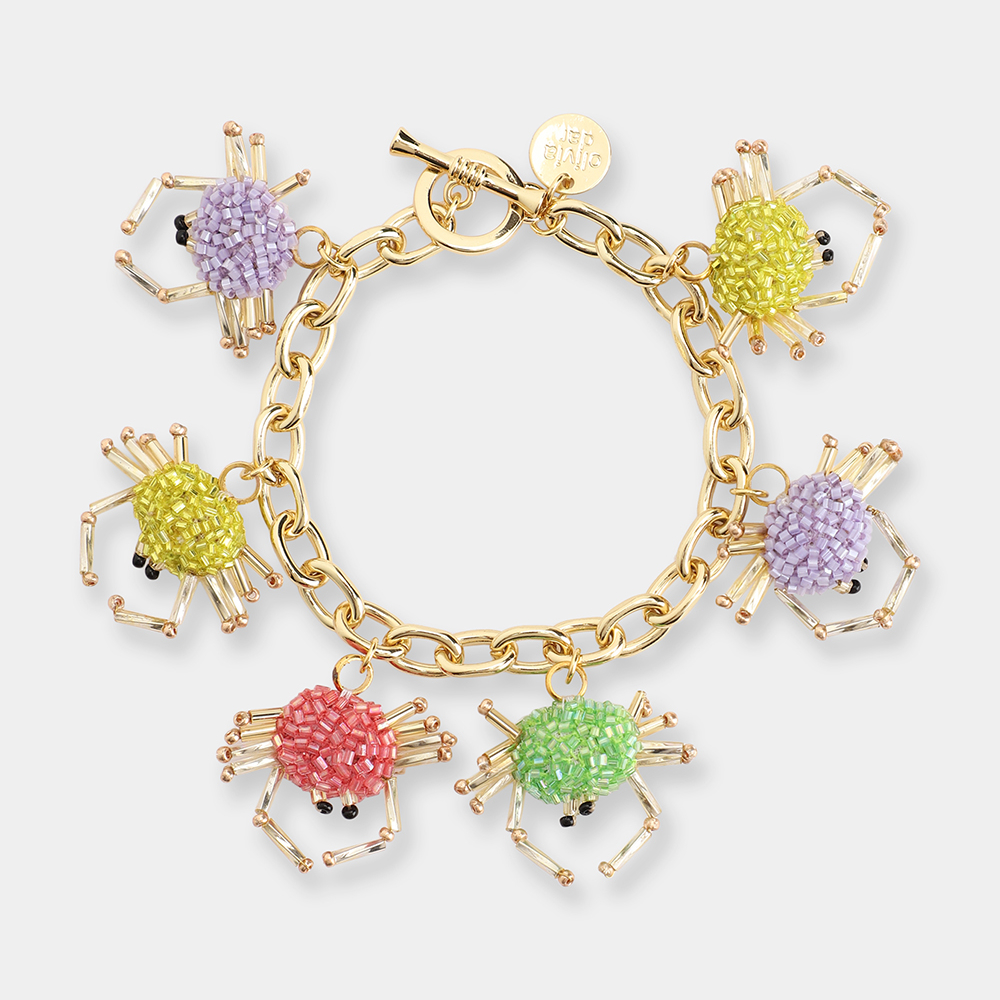 Bracelet Crabe brodé à la main - Olivia Dar